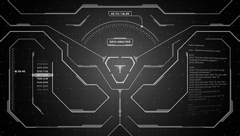 Vr Hud 디지털 미래 인터페이스 사이버 펑크 스크린 디자인 공상 과학 가상 현실 기술보기 헤드 업 디스플레이 Gui Ui