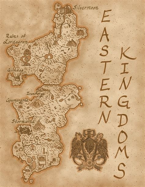 Eastern Kingdoms Map By Forsakenguard On Deviantart