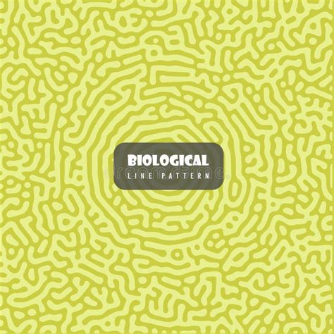 Organic Biological Turing Lines Pattern Stock Illustration