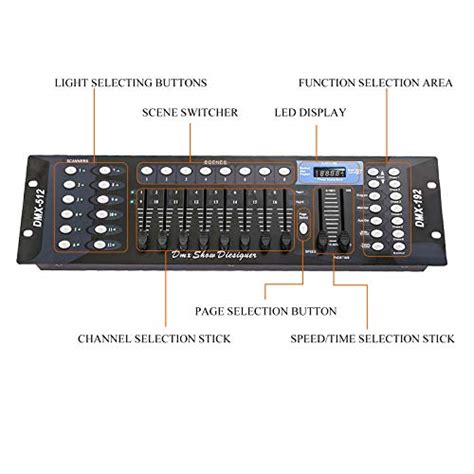 Dmx Controller Dmx Console 192ch Dmx512 Console With 2m 6 6 Ft Dmx