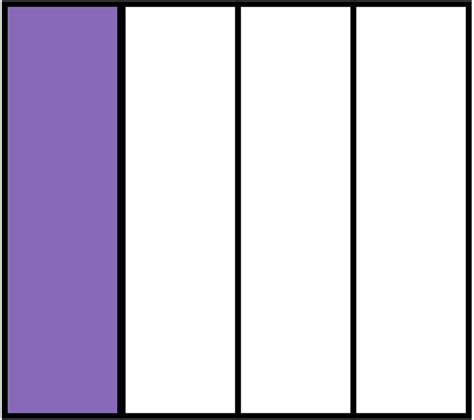 Violet Rectangle Fraction 14 Free Vector Clipart Images On