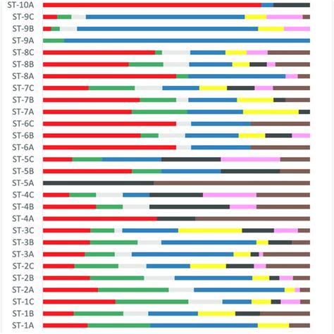 Number And Color Distribution Percentage Of Microplastics Issued From