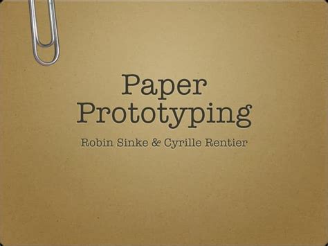 Paper Prototyping Pdf