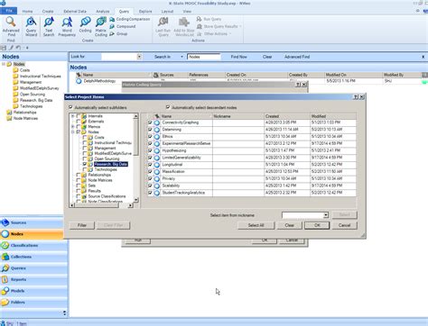 Data Query Matrix Coding Query