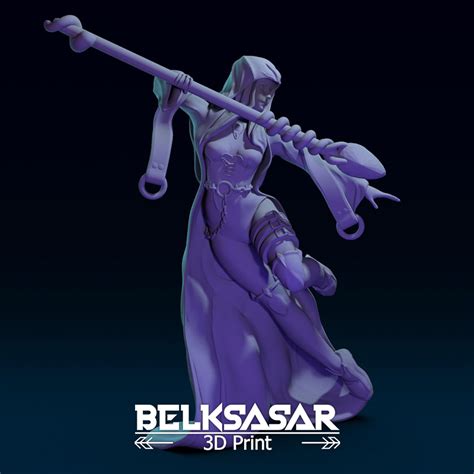 Stl File Fantasy Female Wizard 3d Print Model ♀️ Obj ・3d Print Design To Download・cults