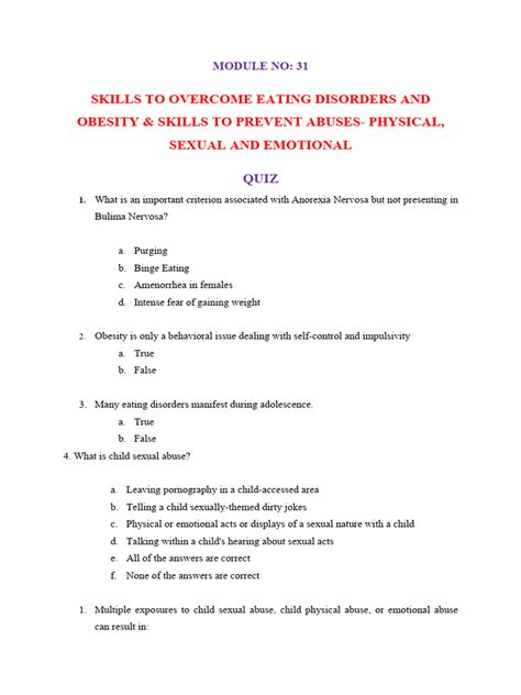 31 Module Quiz Pdf