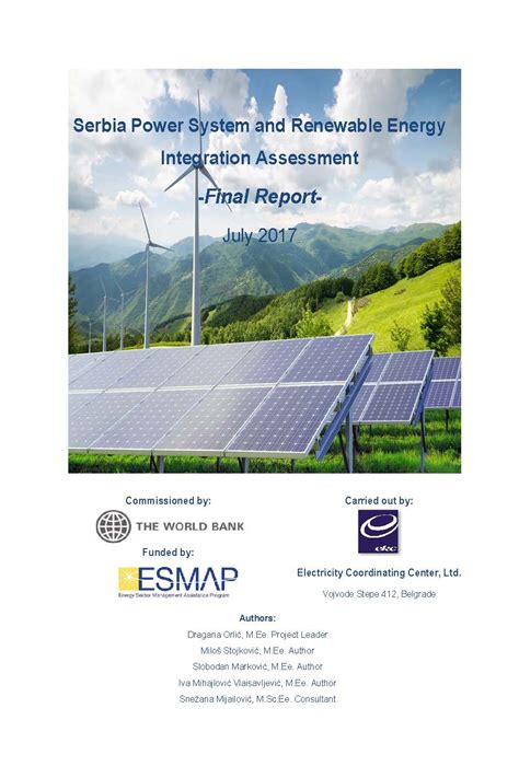 Serbia Power System Study Power System Generation Network Plan And Modelling Phase 1