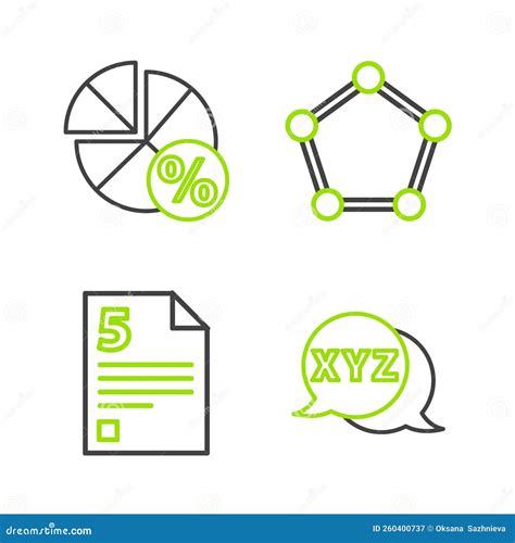 Set Line Xyz Coordinate System Test Exam Sheet Geometric Figure Pentagonal Prism And Graph
