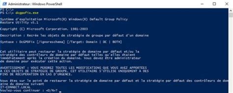 Restaurer Les Gpo Default Domain Policy Et Default Domain Controllers Policy It Connect