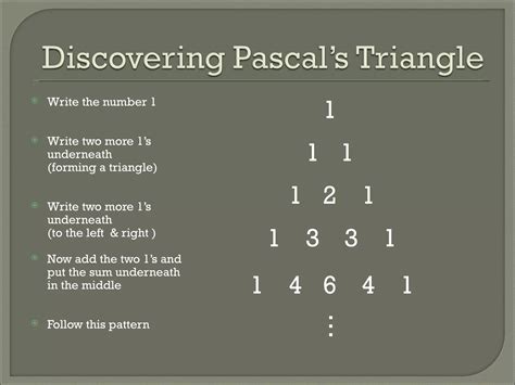 Pascals Triangle Ppt