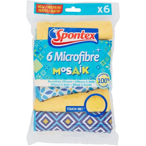Panni Microfibre Mosaik X6 Spontex 1 Pz Coop Shop