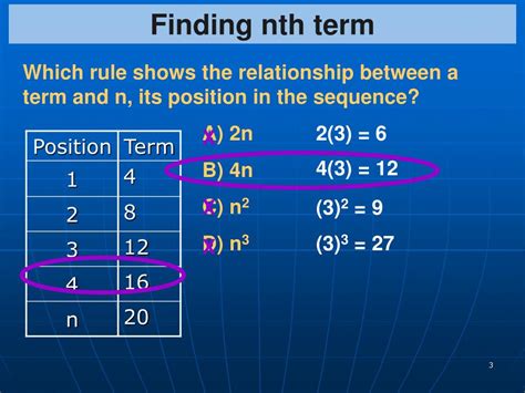 PPT NOTES NTH TERM PowerPoint Presentation Free Download ID