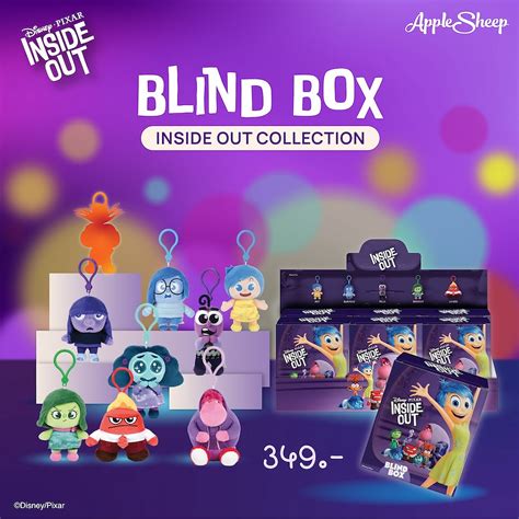 Blind Box Inside Out กล่องสุ่มพวงกุญแจตุ๊กตา Disney Pixar ของแท้