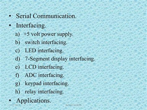 8051 microcontroller ppt pptx