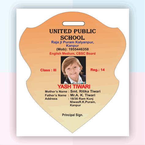 Acrylic Id Card Design No Se012 Download