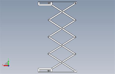 伸缩门结构模型 Step 模型图纸下载 懒石网