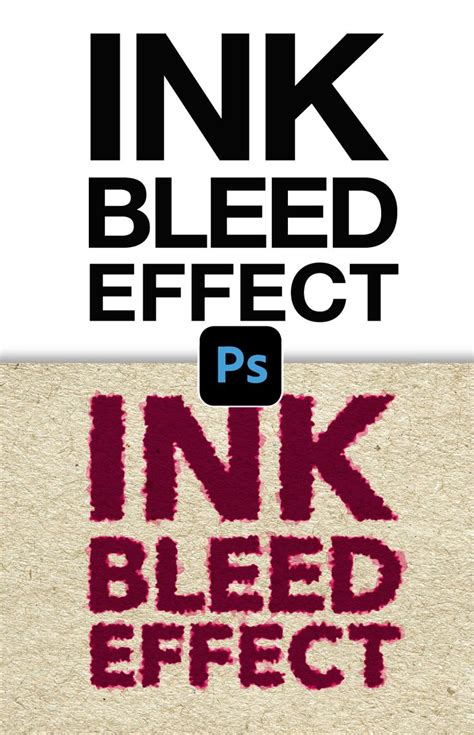 Make Your Text Bleed Ink Bleed Effect In Photoshop