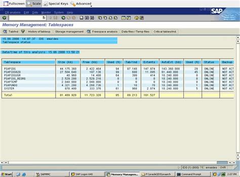 key2sap create new tablespace on sap r3 server using brtools