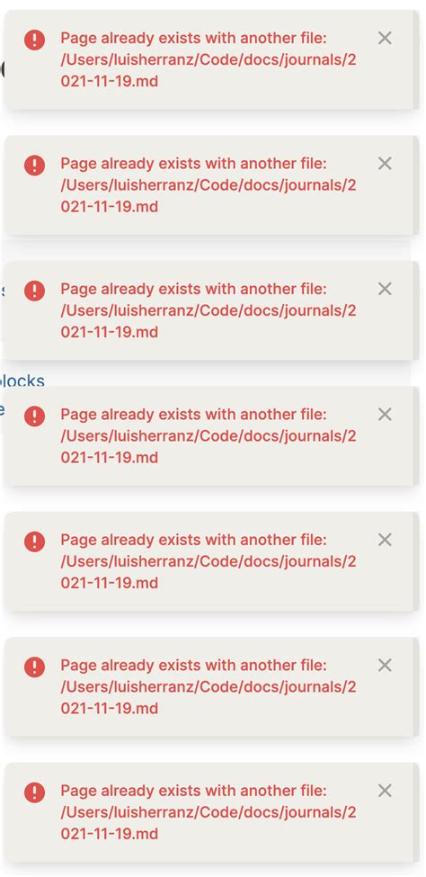 page already exists with another file · issue 3214 · logseq logseq · github