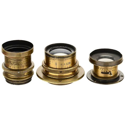 Antique Brass Camera Lenses From 1890