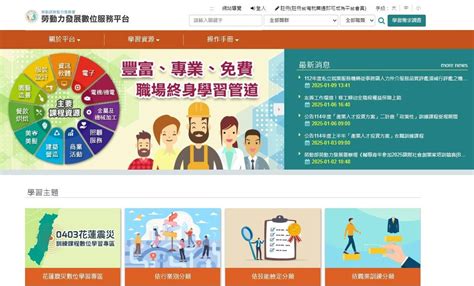 勞動力發展數位服務平台 免費課程協助提升職場能力