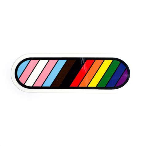 Inclusive Pride Plaque Sticker Kitty With A Cupcake