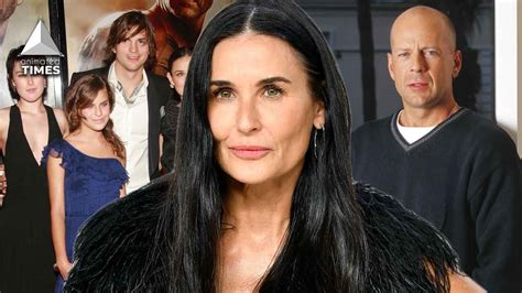 We Are Family Demi Moore Puts On Brave Face Despite Ex Bruce Willis Revising Will To Leave