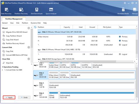 Fix Selected GPT Formatted Disk Contains A Partition Not Of Type MiniTool Partition Wizard
