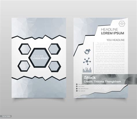 현대 삼각형 프레 젠 테이 션 템플릿입니다 비즈니스 디자인 배경 팜플렛 이나 전단지 개념 또는 기하학적 웹 배너 벡터 일러스트 레이 션 0명에 대한 스톡 벡터 아트 및 기타