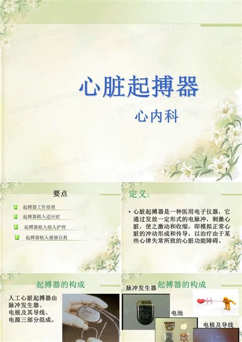 心脏起搏器的护理PPT模板下载 编号lrkmgjdn 熊猫办公