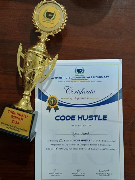Codehustle Problemsolving Hackathon Coding Achievement