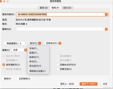 Word使用通配符替换 Csdn博客