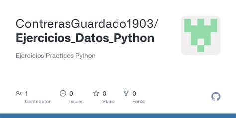 Github Contrerasguardado Ejercicios Datos Python Ejercicios Practicos Python