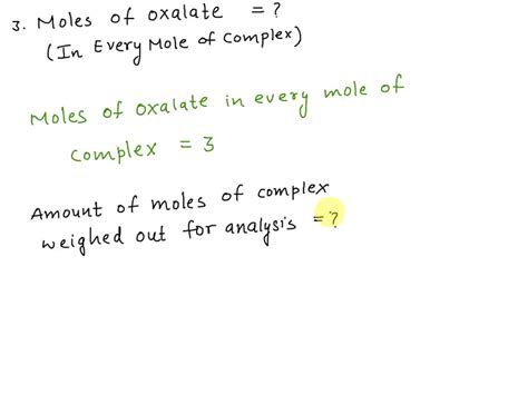 Solved The Preparation Of An Iron Oxalate Complex K3fe C2o4 Â·nh2o 16h 5c2o42 2mno4