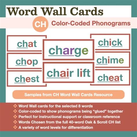 Ch Beginning Digraph Activities Phonogram Based Reinforcement Sampler