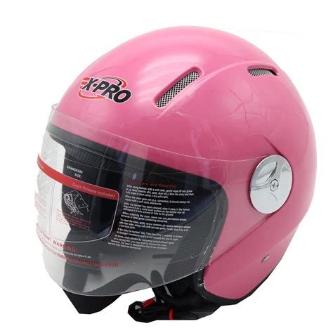 X Pro Adult Dot Approved Open Face Motorcycle Helmetpink