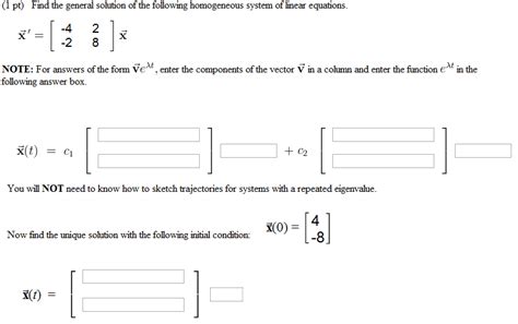 Solved Find The General Solution Of The Following