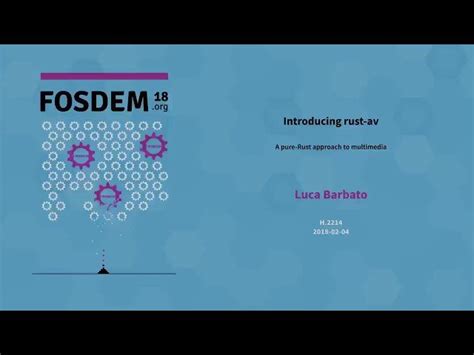 Free Video Introducing Rust Av A Pure Rust Approach To Multimedia