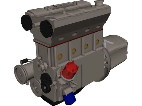 V8 Engine 3d Model 3dcadbrowser