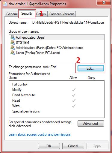 Outlook File Access Is Denied You Don T Have The Permission Fixed