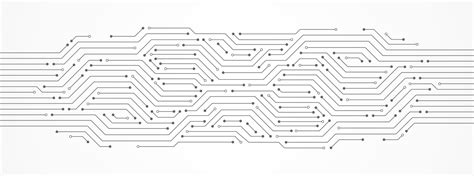 Abstract Technology Background Circuit Board Pattern Microchip Power Line 3809891 Vector Art