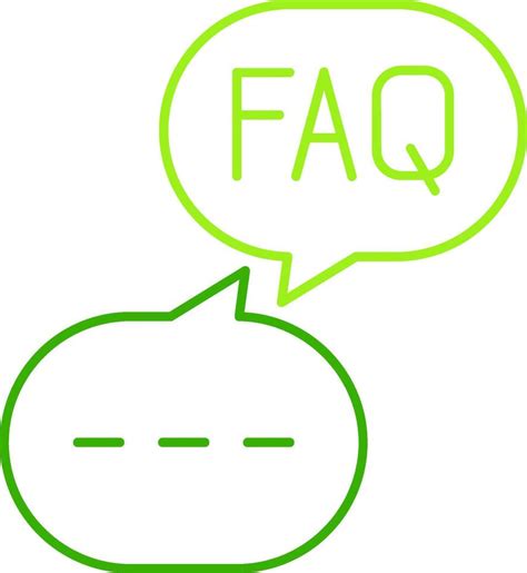 Faq Green Tone Icon 48276935 Vector Art At Vecteezy