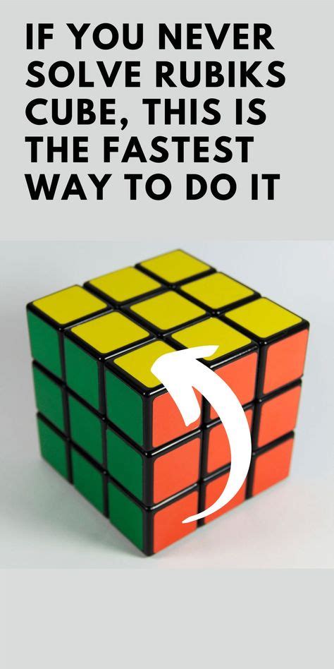 Best Way To Solve Solving Rubiks Cube Is Easier Than You Thought Only