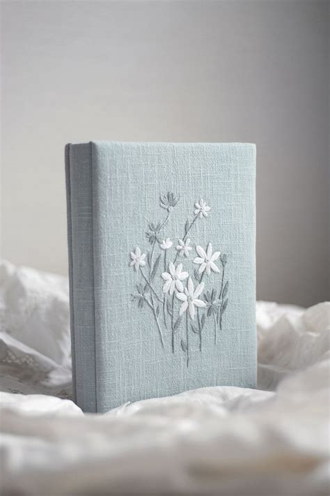 Блокнот с вышивкой Васильки и ромашки в интернет магазине на Ярмарке Мастеров Блокноты