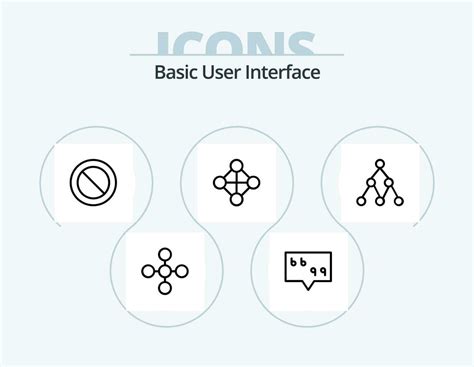 Basic Line Icon Pack Icon Design User Interface Basic Basic Internet Vector Art
