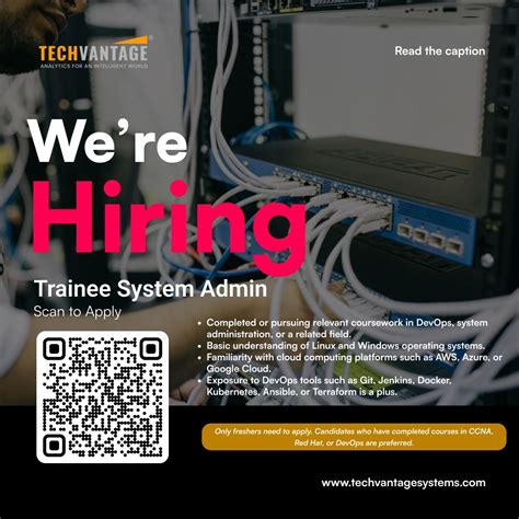 Systemadmin Fresherjob Trivandrumjobs Techvantageai 16 Comments