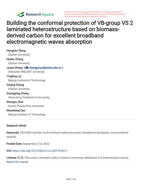 Pdf Building The Conformal Protection Of Vb Group Vs 2 Laminated Heterostructure Based On