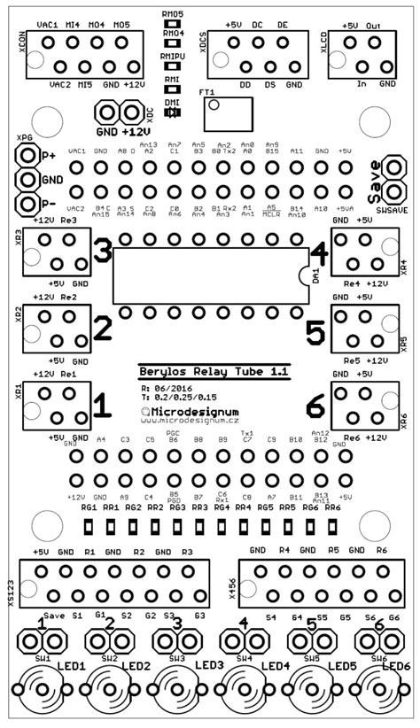 MIDI Module For Controlling 6 Tube Relays With A Display