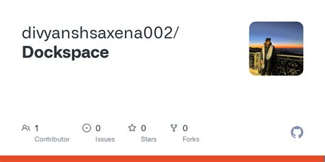 Github Divyanshsaxena002dockspace
