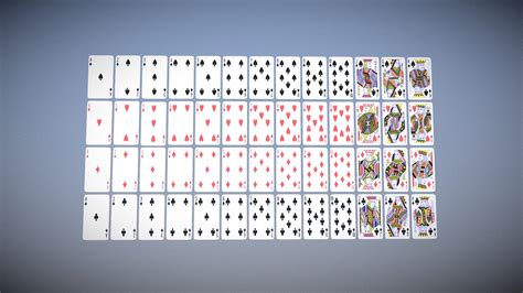 52 card deck download free 3d model by yanez designs yanez designs